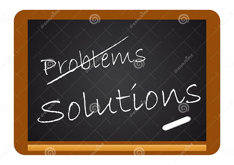 Board Problems/Solutions stock vector. Illustration of single - 19946742