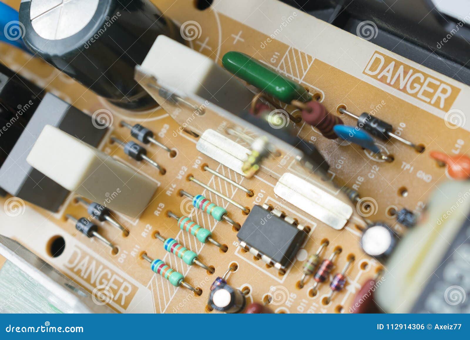Board with Radio Components Stock Photo - Image of complexity, computer ...