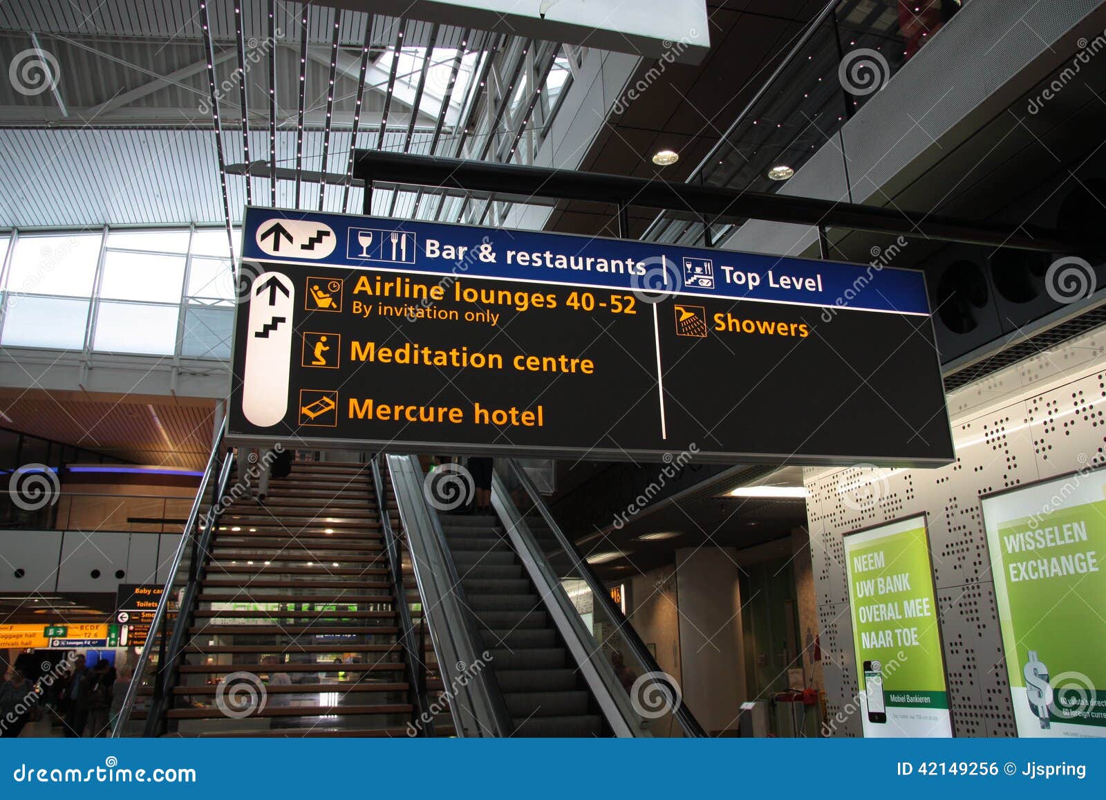 Board of a Rest Zone in Amsterdam Schiphol Airport Editorial Photo ...