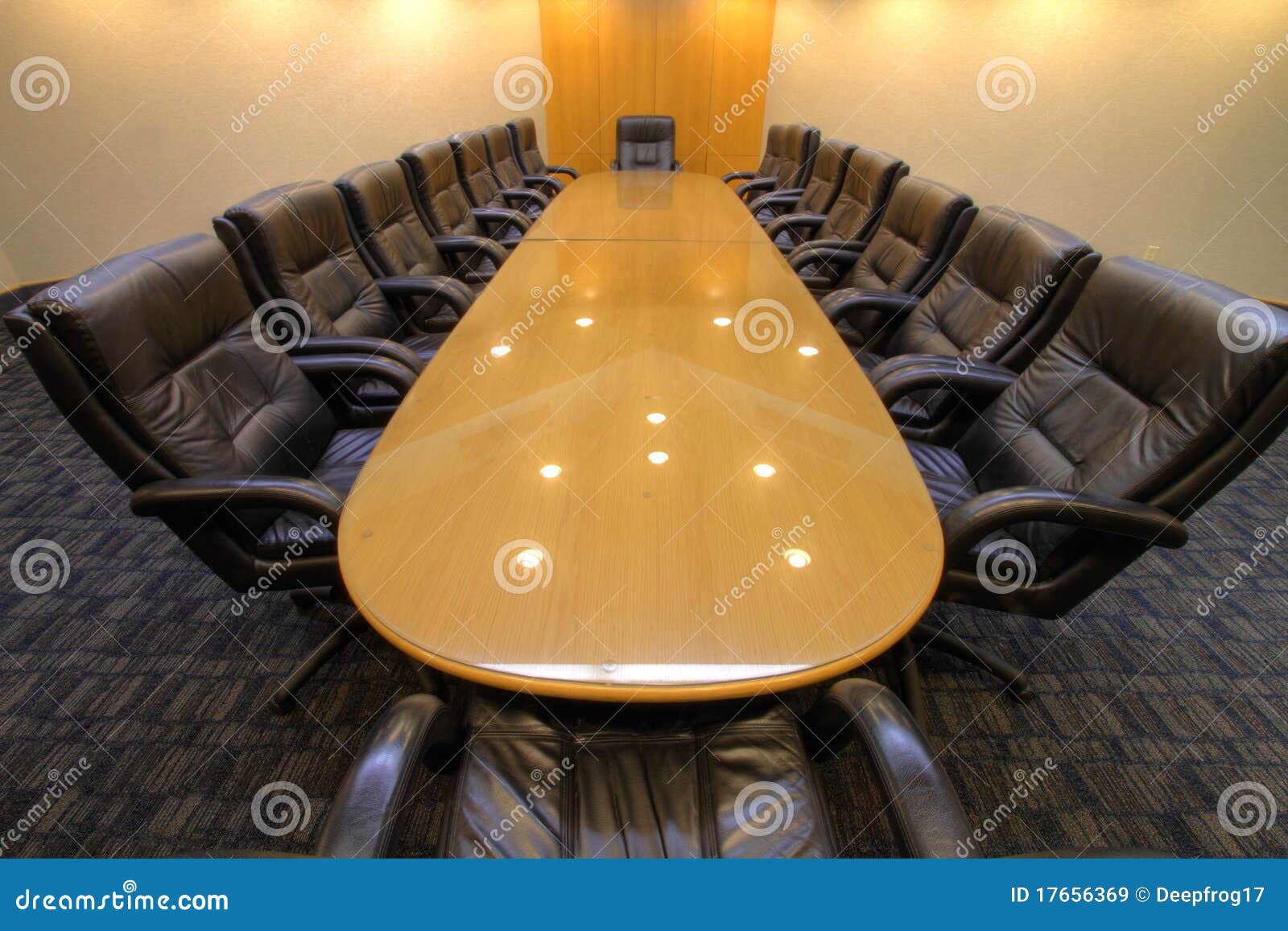 Board Room Table in Conference Room Stock Image - Image of seat ...