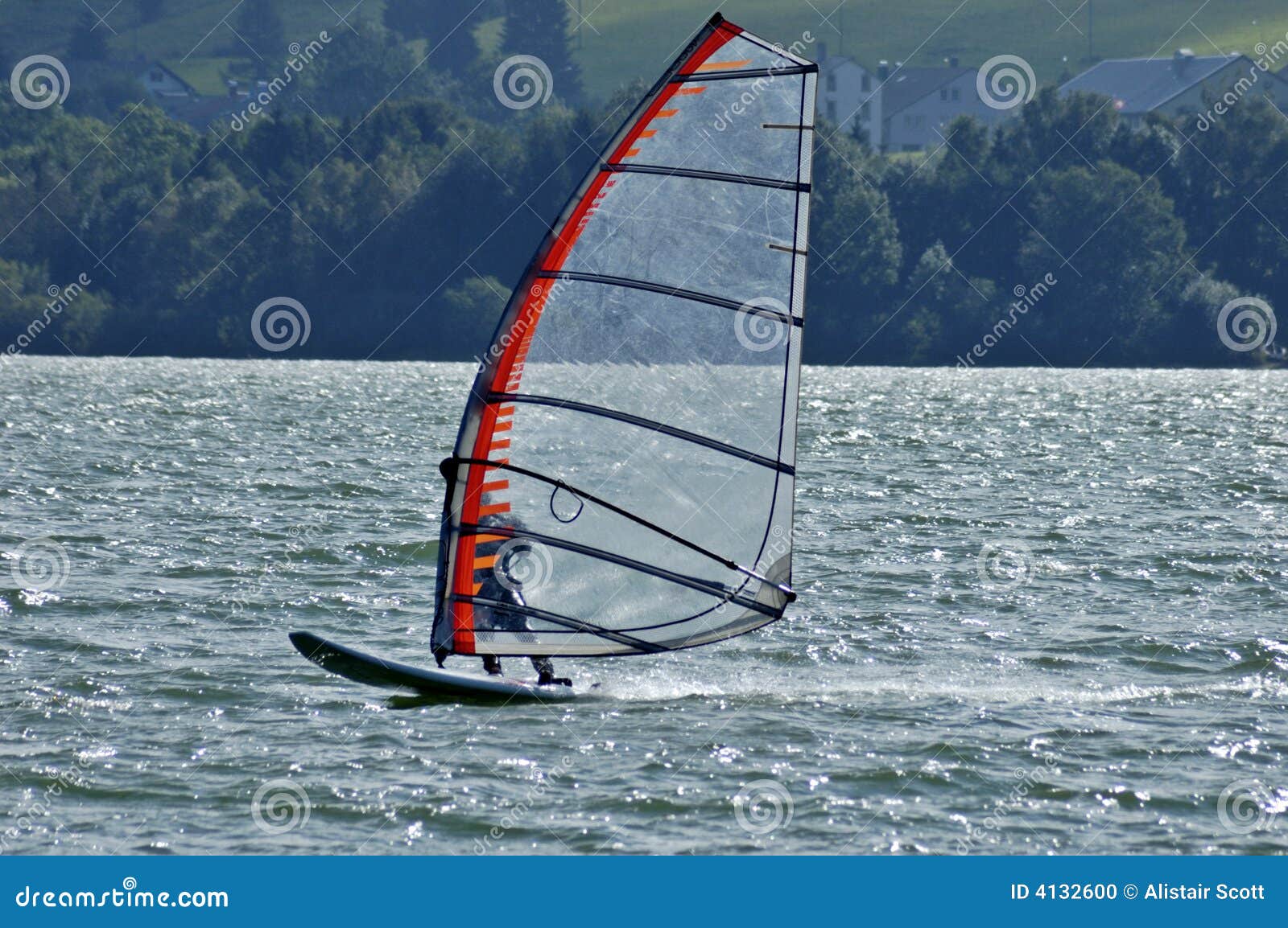 Board sailer stock photo. Image of action, open, lake - 4132600