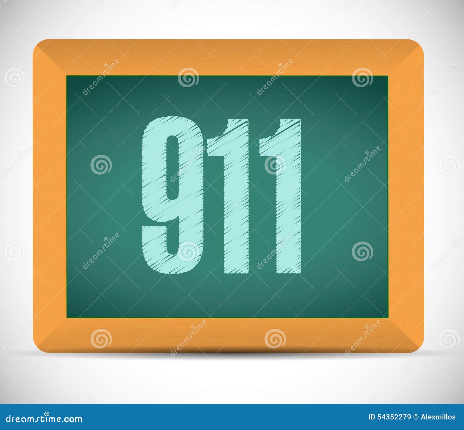 911 board sign concept stock illustration. Illustration of connect ...