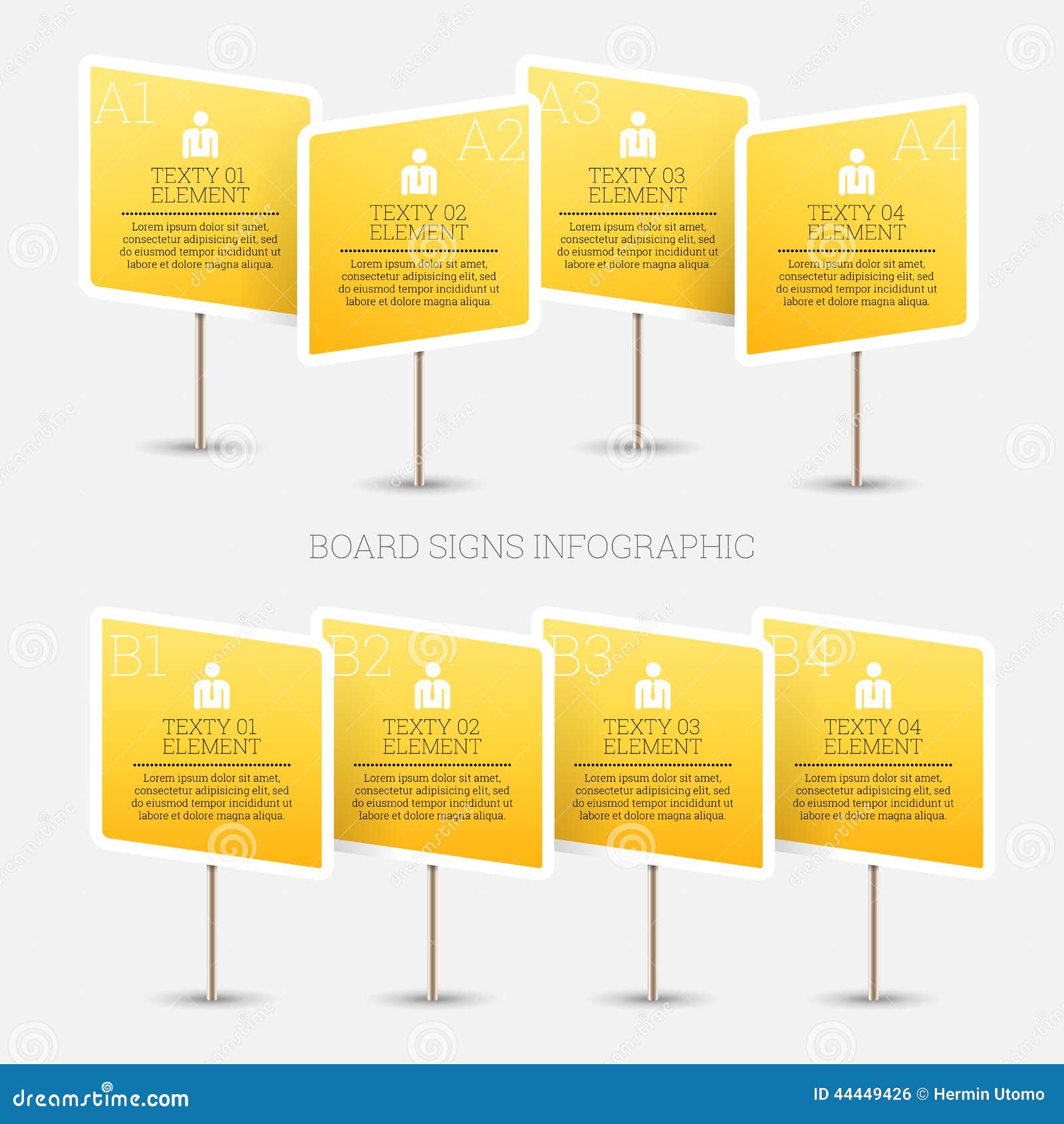 Board Sign Infographic stock vector. Illustration of info - 44449426