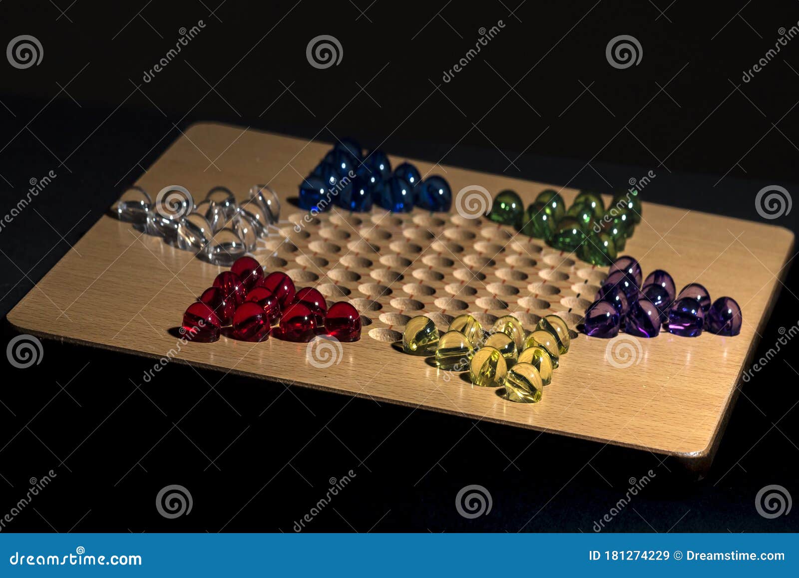 Solitaire Game of Colored Balls Stock Image - Image of checkmate ...