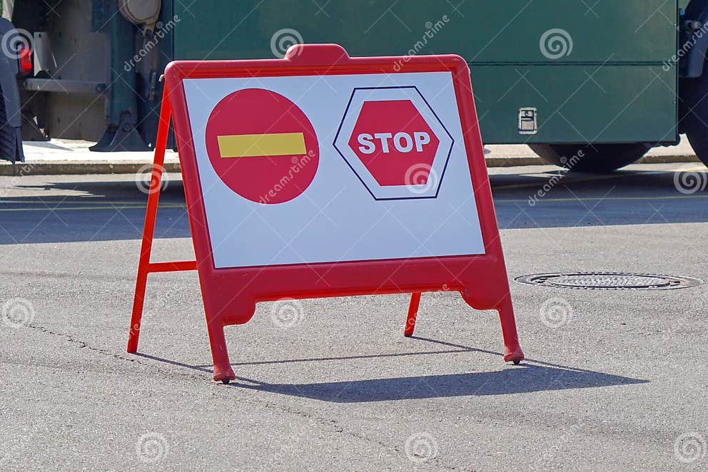 A board stop stock photo. Image of road, danger, sign - 229624888
