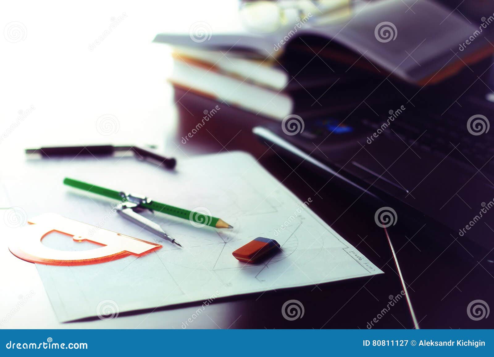 Board table pencil divider stock image. Image of architecture - 80811127