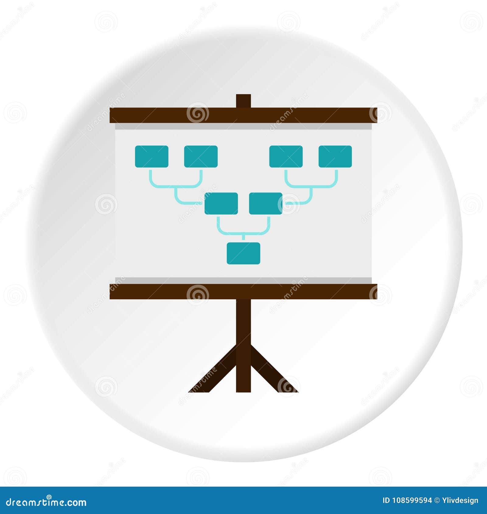 Board with Team Formation Icon Circle Stock Vector - Illustration of ...