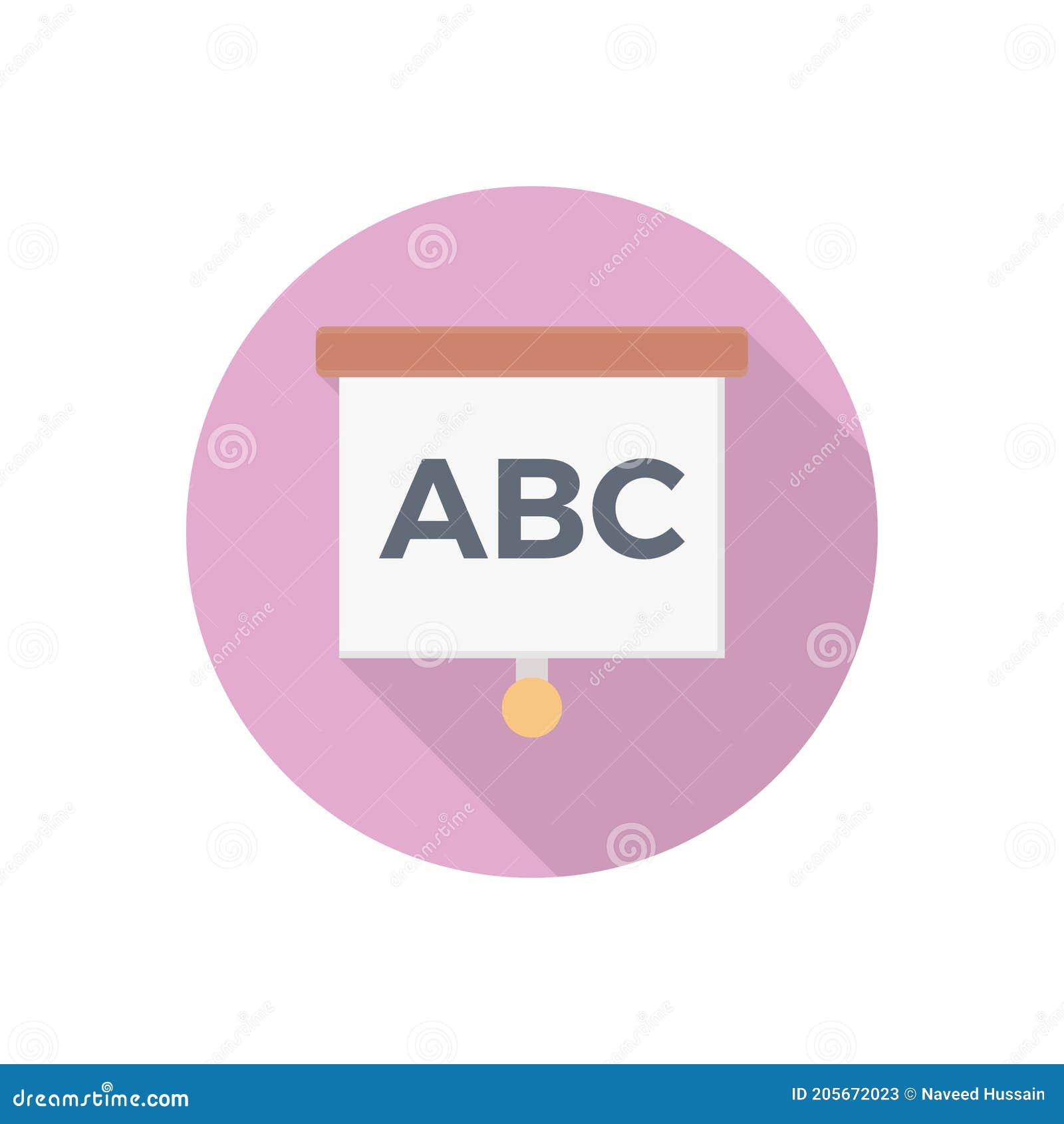 Board Vector Flat Colour Icon Stock Vector - Illustration of chart ...