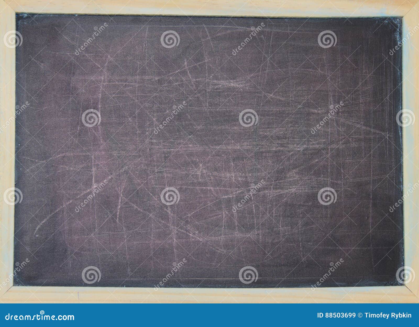 The Board with the Wooden Frame is All Scratched. Stock Image - Image ...