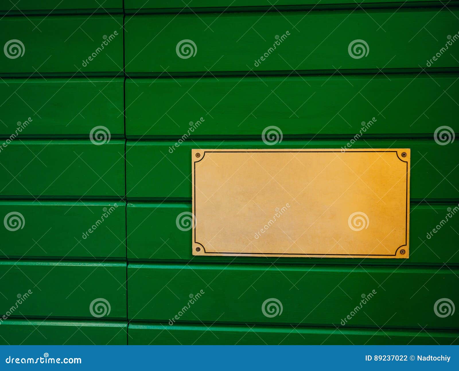 Board for Writing on the Green Door Stock Photo - Image of frame, black ...