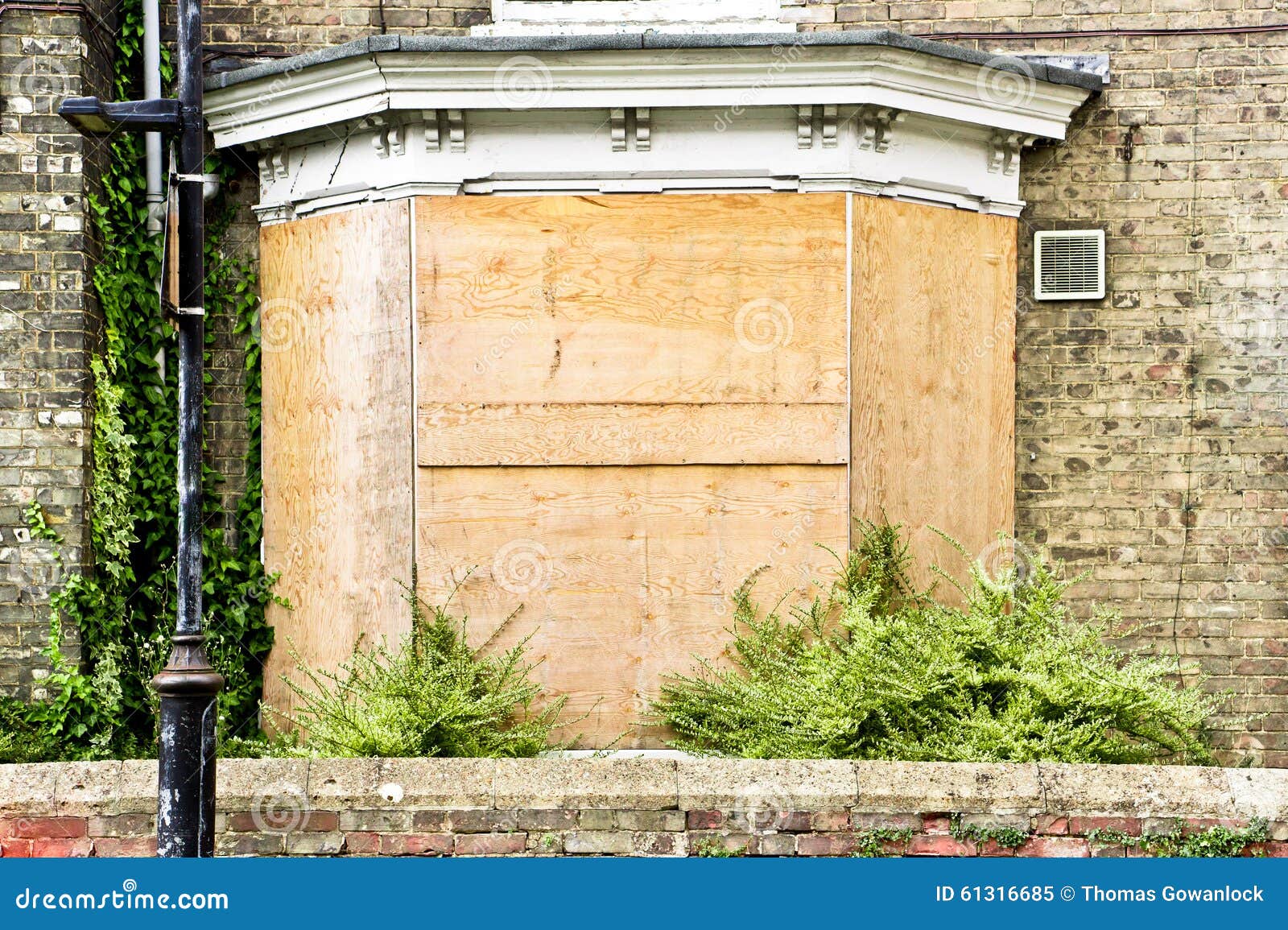 Boarded up stock image. Image of dwelling, panels, england - 61316685