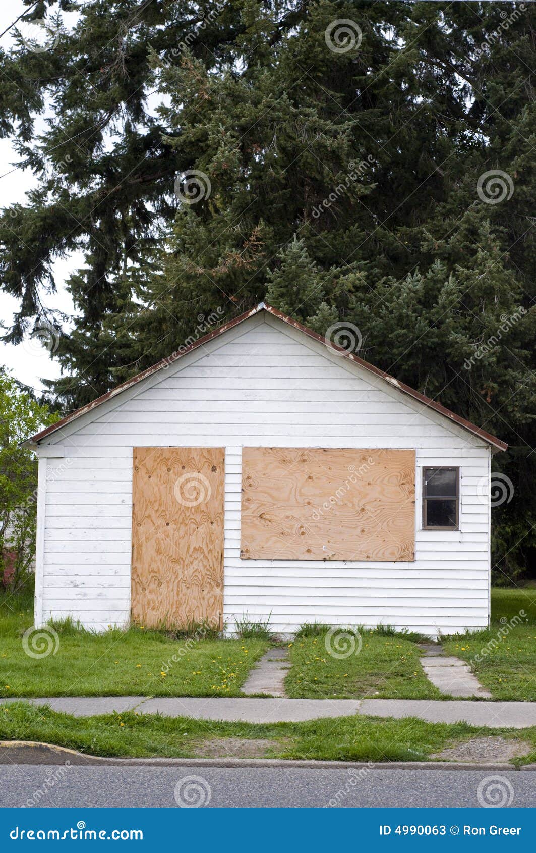 Boarded-up house stock image. Image of security, plywood - 4990063