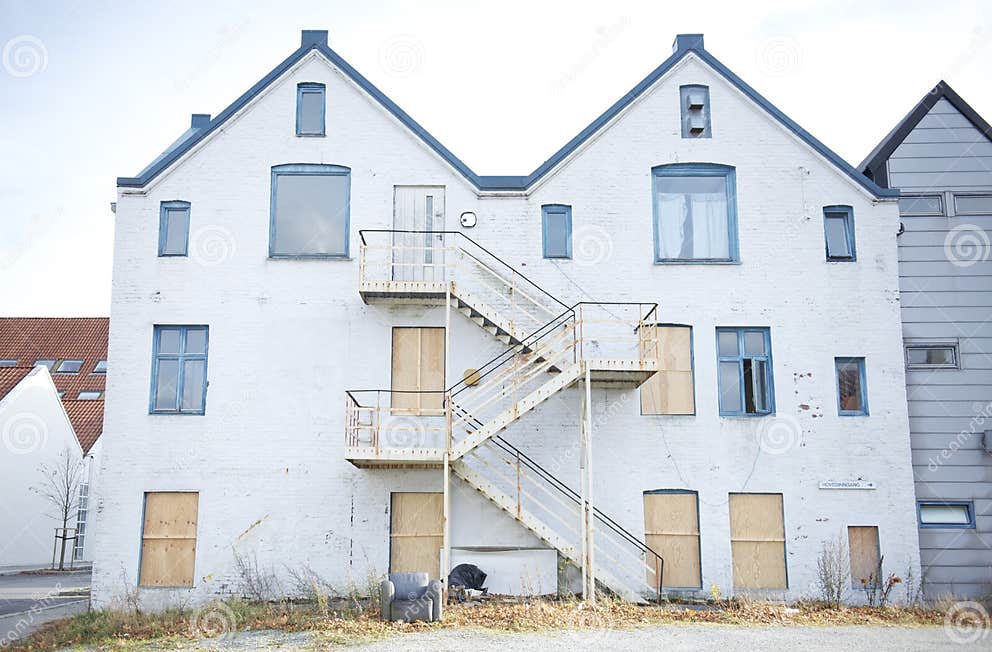 Boarded up houses stock image. Image of homes, exterior - 22112419