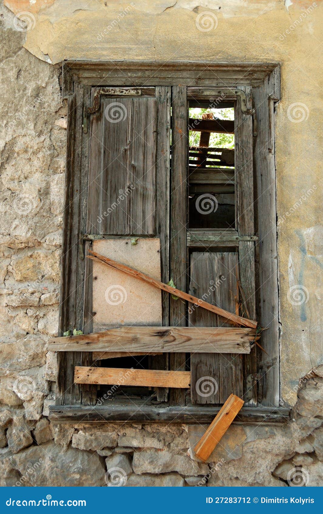 Boarded Up Old Window Shutter Stock Photo - Image of abandoned, boarded ...