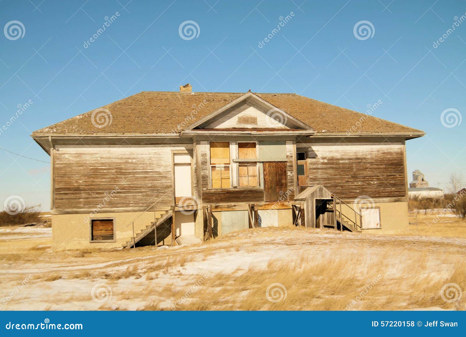 Boarded up schoolhouse stock photo. Image of architecture - 57220158