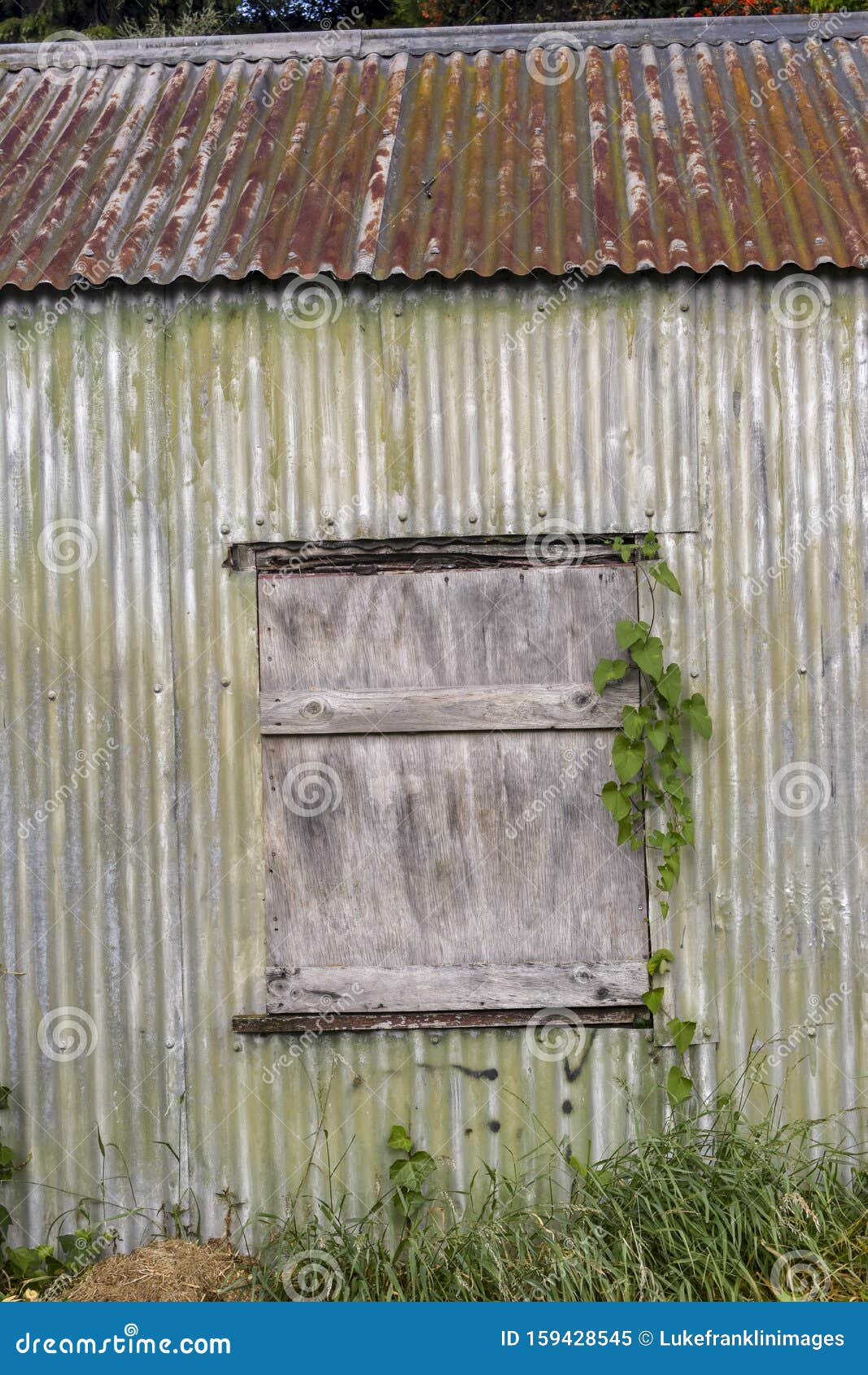 Rusty Shed On Concrete Base Royalty-Free Stock Photo | CartoonDealer ...