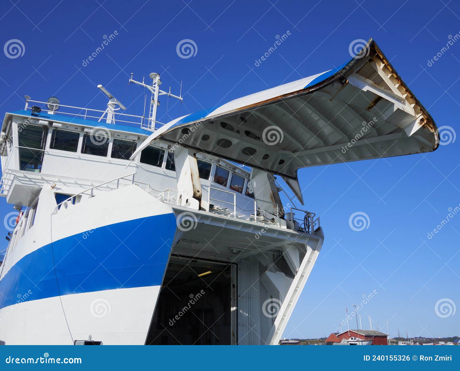 Boarding on a Ferry Boat Via an Open Stern Stock Photo - Image of ...