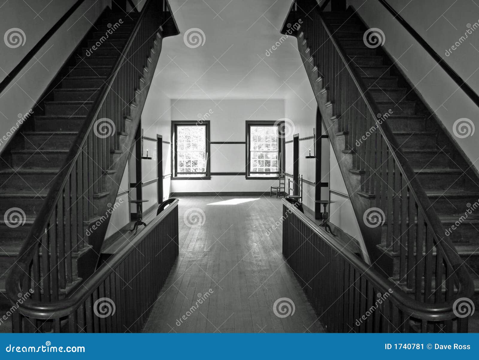 The Boarding House stock image. Image of wooden, hall - 1740781