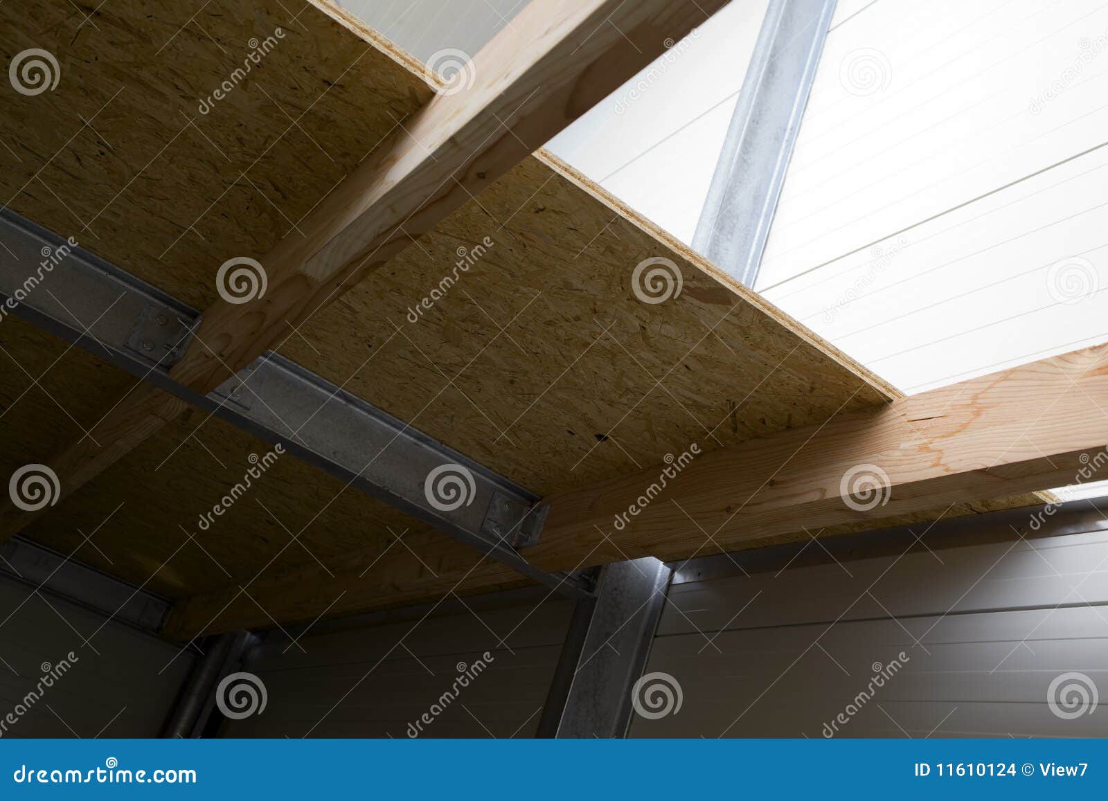 Boarding out roof stock photo. Image of girders, home - 11610124