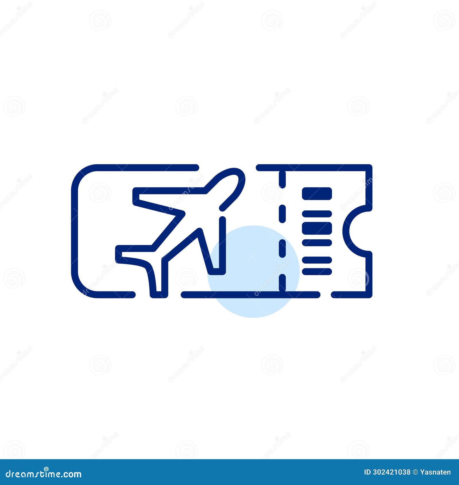 Boarding Pass with Barcode. Flight Ticket Stock Vector - Illustration ...