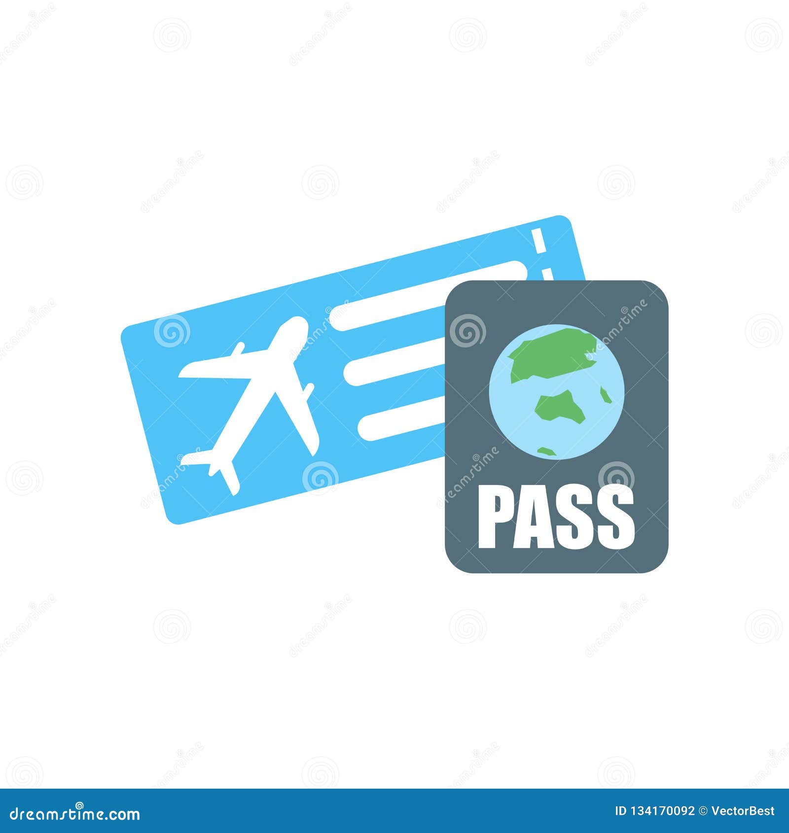 Boarding Pass Icon Vector Sign And Symbol Isolated On White Background
