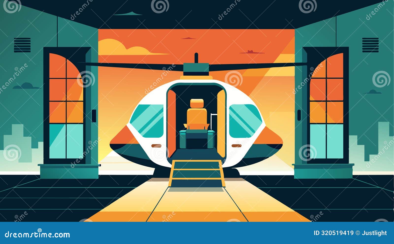 The Boarding Process Begins As The Door Of The EVTOL Smoothly Slides ...