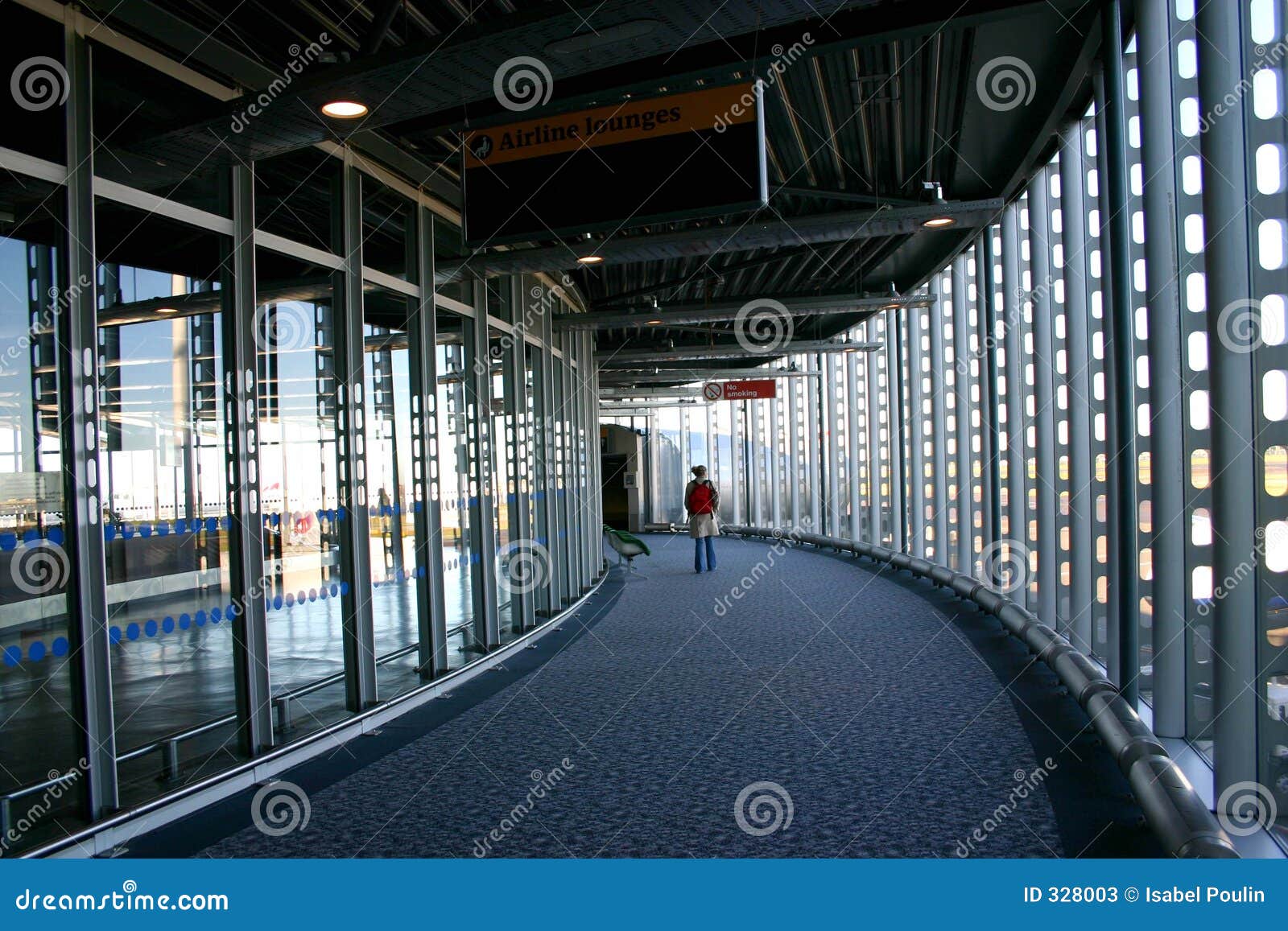 Boarding time stock image. Image of board, silver, corridor - 328003
