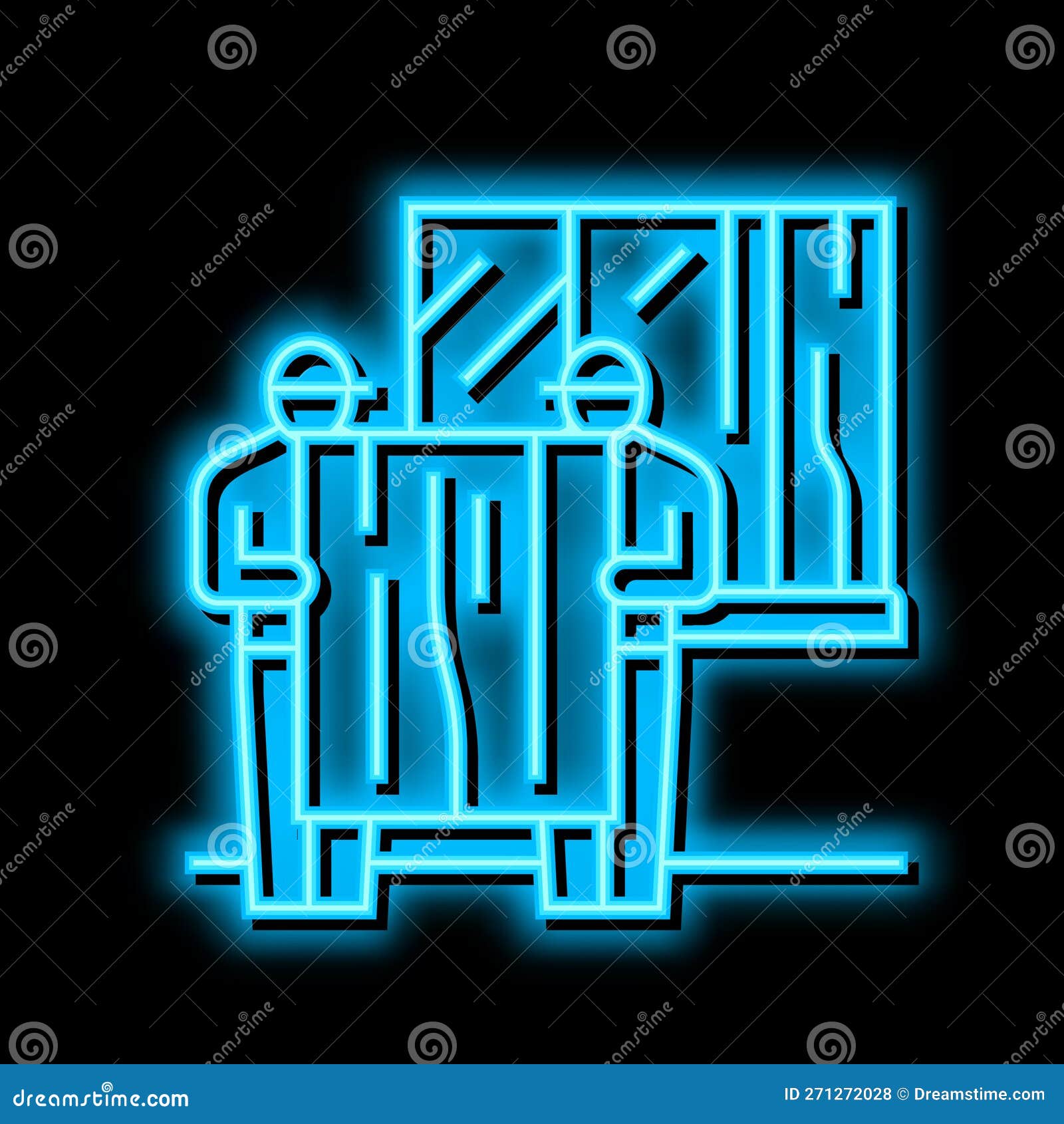 Boarding Up Service Neon Glow Icon Illustration Stock Vector ...