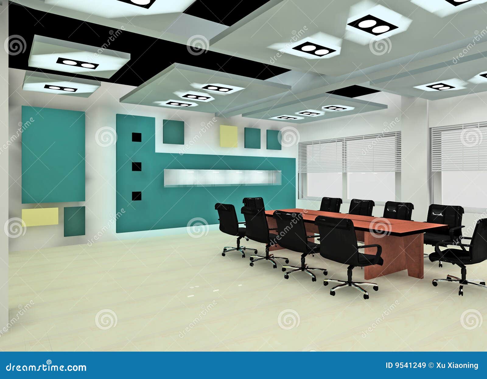 Boardroom design stock illustration. Illustration of table - 9541249