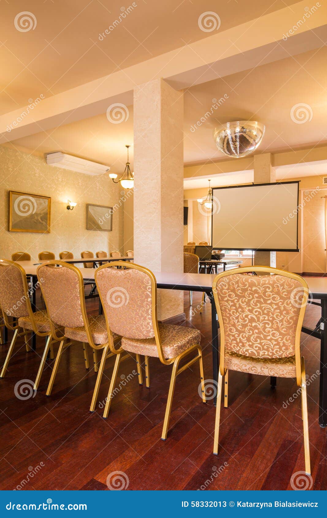 Boardroom in Elegant Office Building Stock Image - Image of table ...
