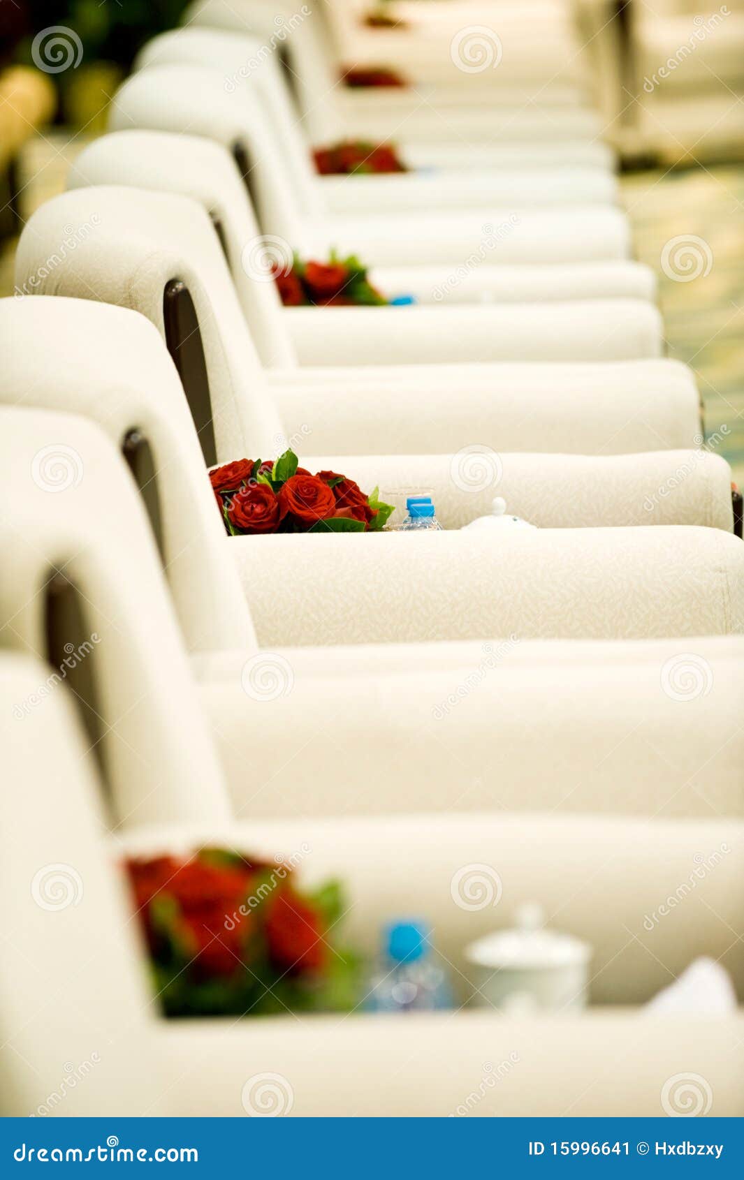 Boardroom with flowers stock image. Image of line, cozy - 15996641