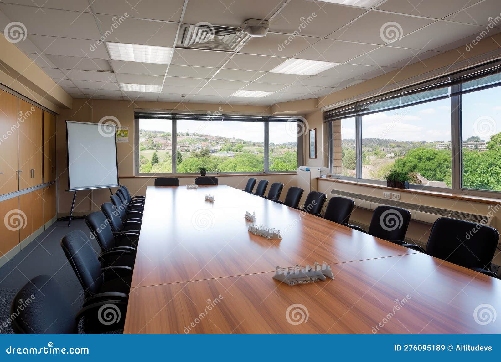 Boardroom, With View Of School Building And Grounds, For Discussions Of ...