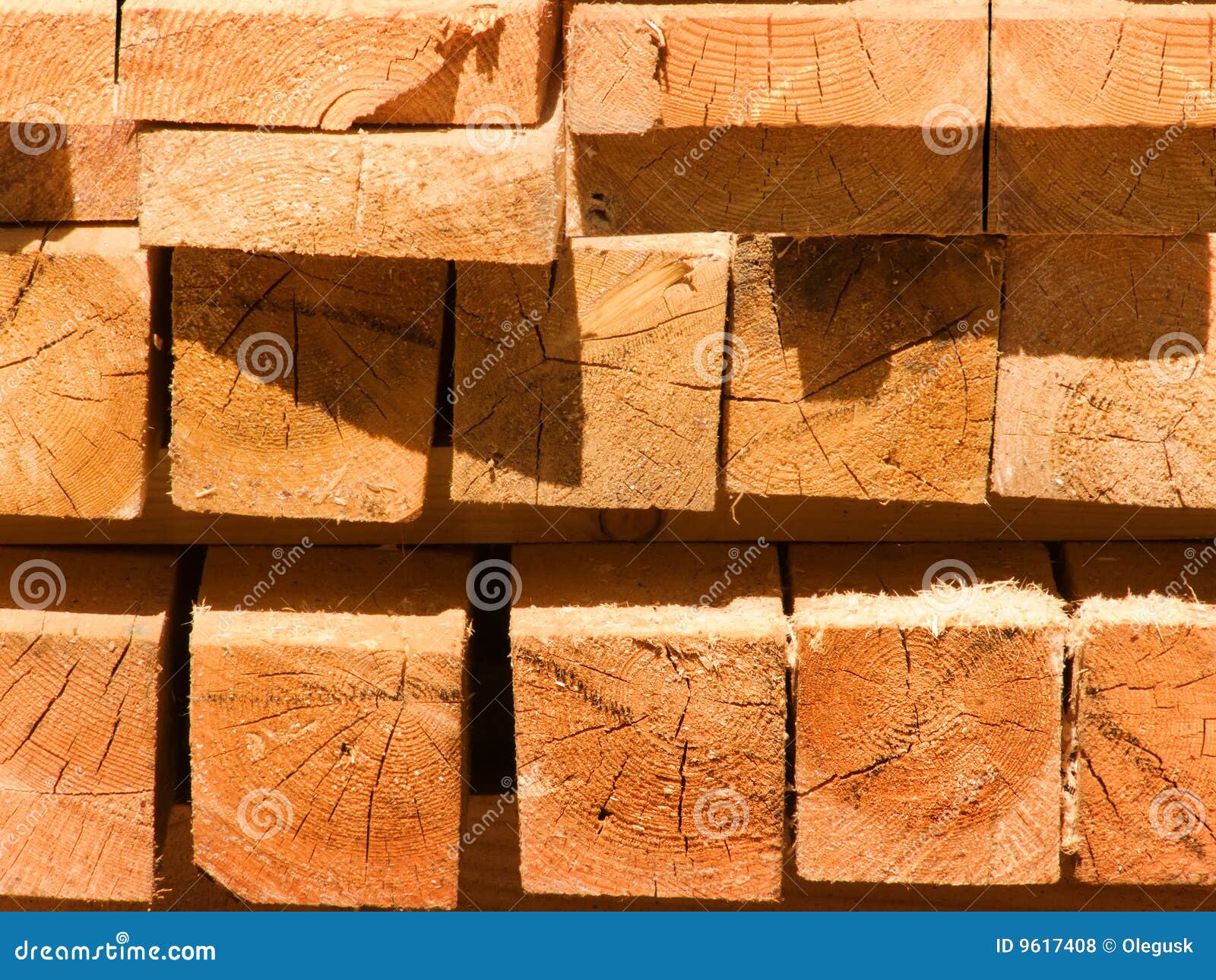 Boards and a Bar in a Stack Stock Photo - Image of natural, pine: 9617408