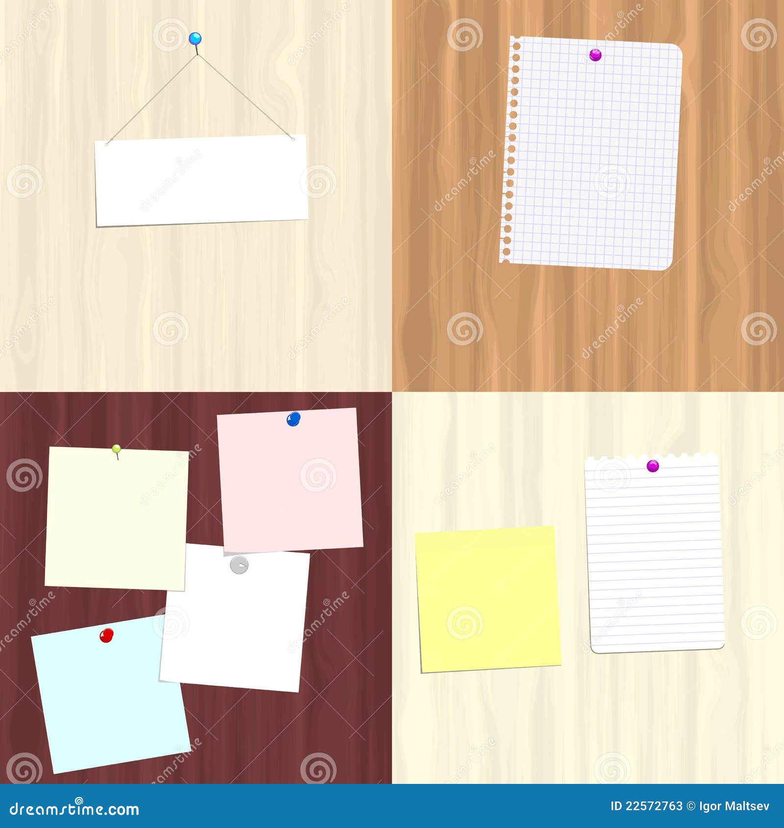 Boards and notes stock vector. Illustration of memo, business - 22572763