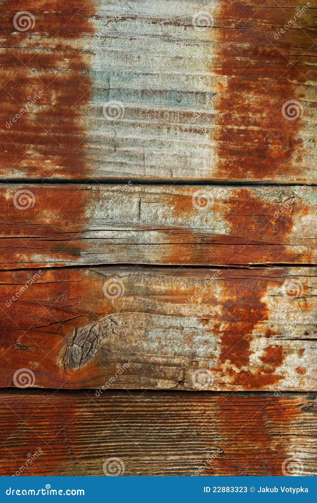 Boards with Rust from the Barrel Background Stock Image - Image of ...