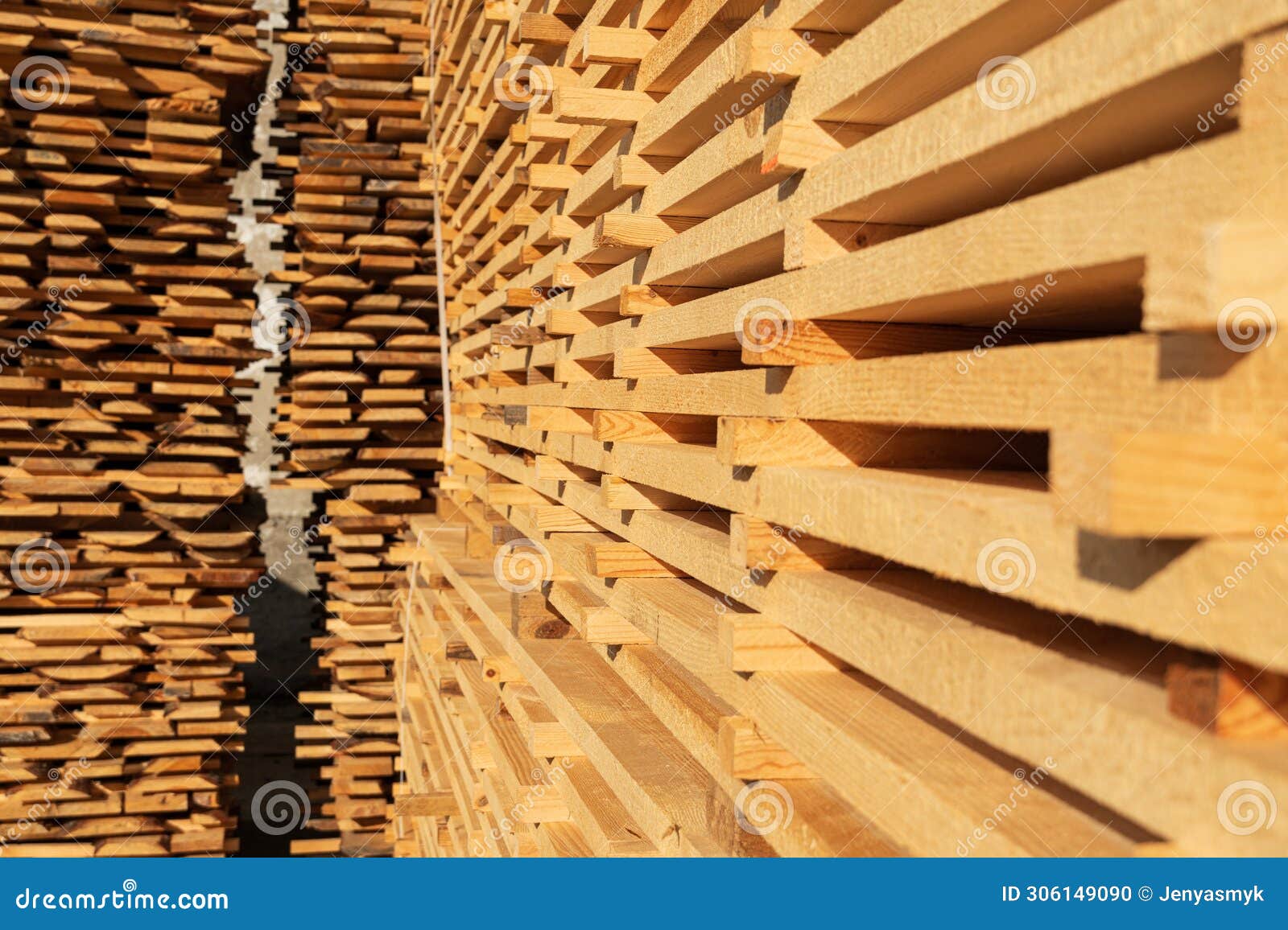 Boards. Sawmill Production of Wood Material Stock Photo - Image of ...