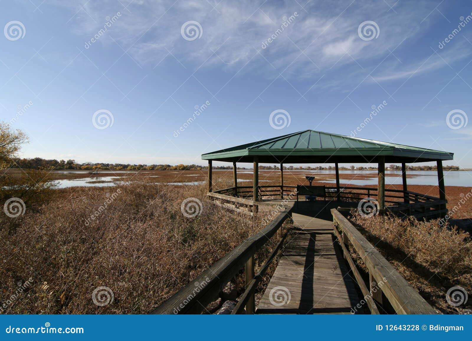 Boardwalk at Barr Lake State Park Stock Photo - Image of hike, park ...