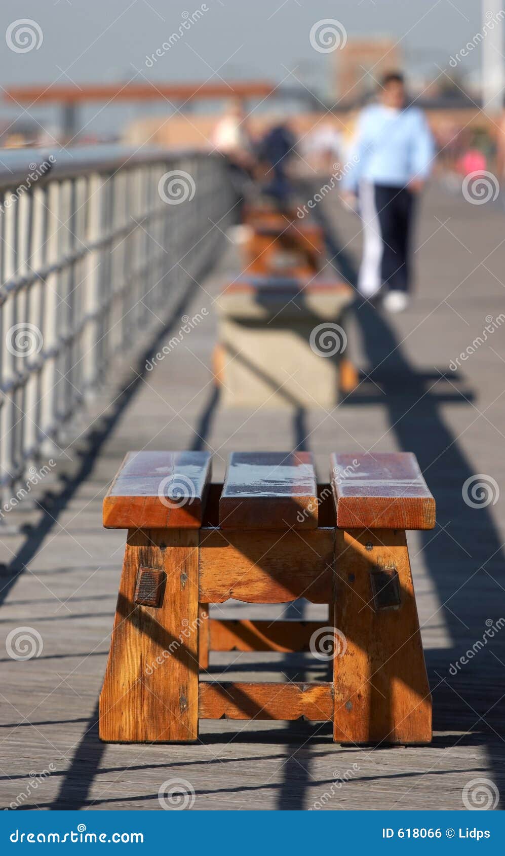 Boardwalk Bench stock photo. Image of vacation, walk, boardwalk - 618066