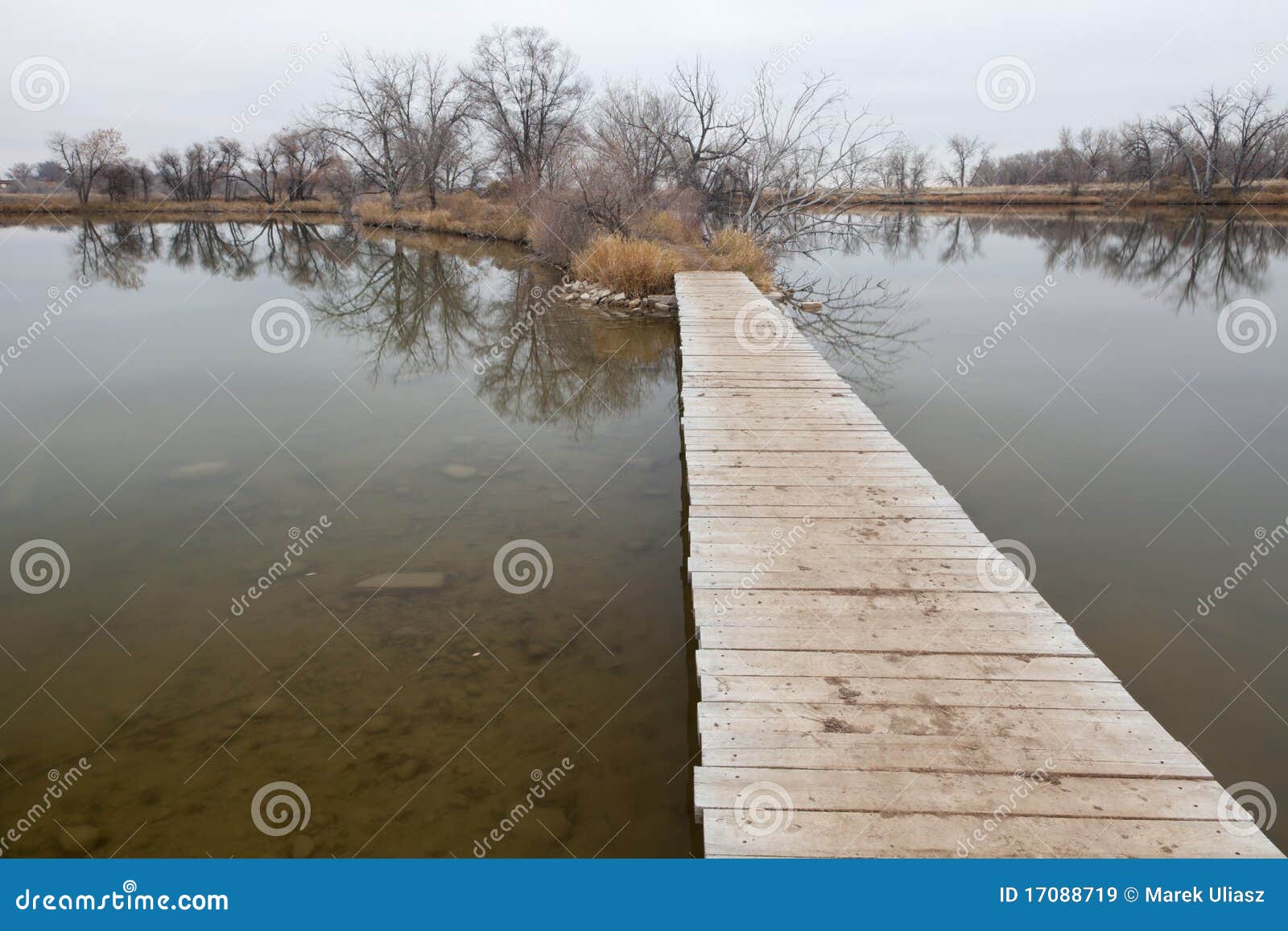 Boardwalk Pathway Over Lake and Swamp Stock Image - Image of nostalgic ...