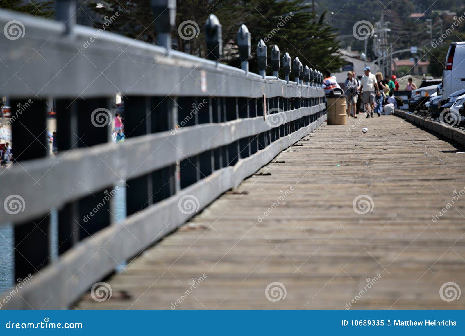 Boardwalk of the pier stock image. Image of paradise - 10689335