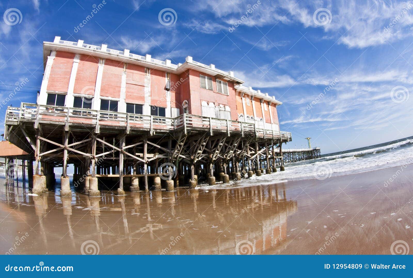 Boardwalk and Pier stock image. Image of scene, island - 12954809