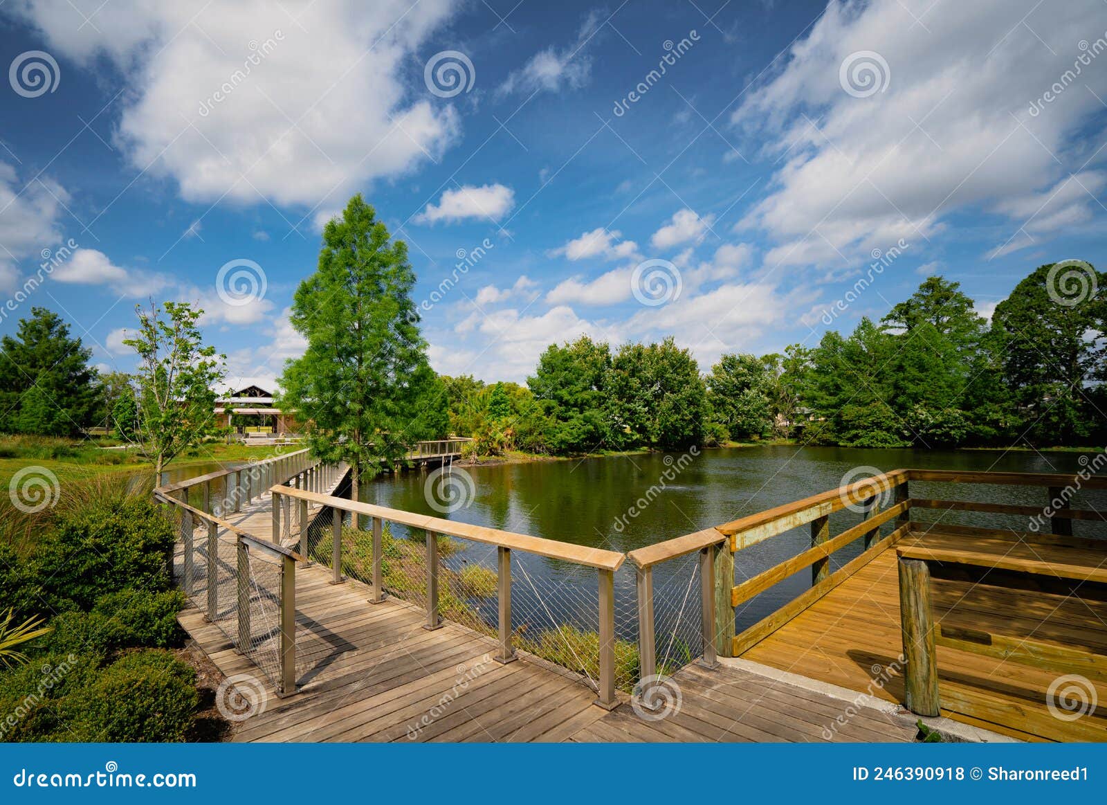 Boardwalk at Reiter Community Park in Longwood, Florida Stock Photo ...