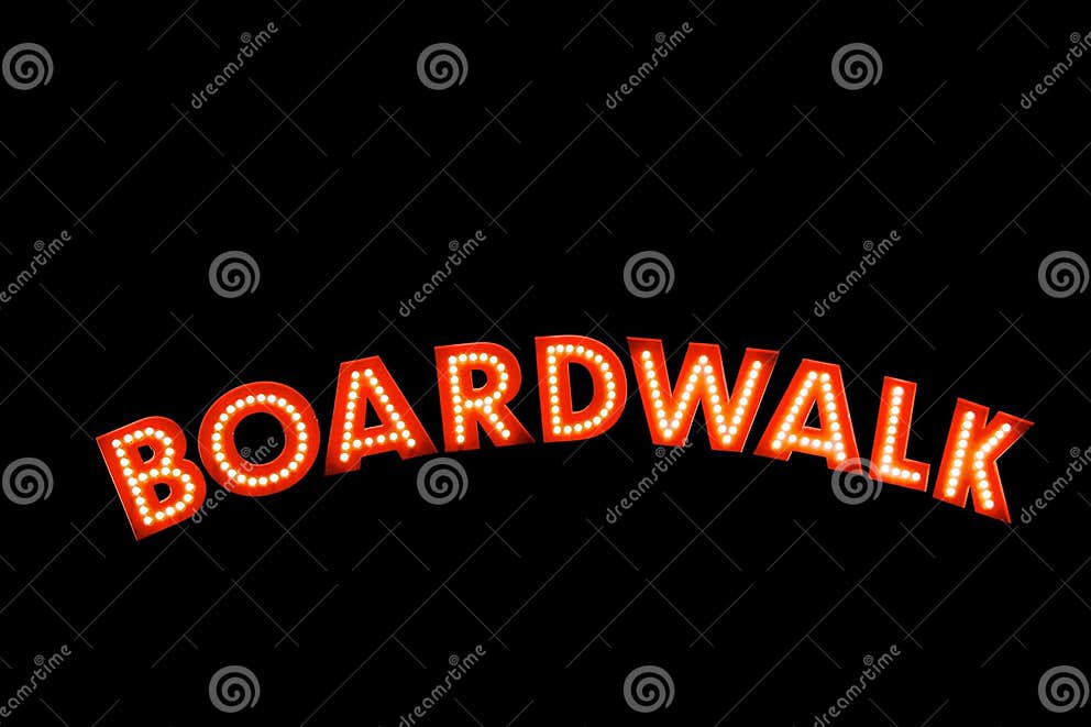Boardwalk sign stock image. Image of carnival, pier, sign - 54375033