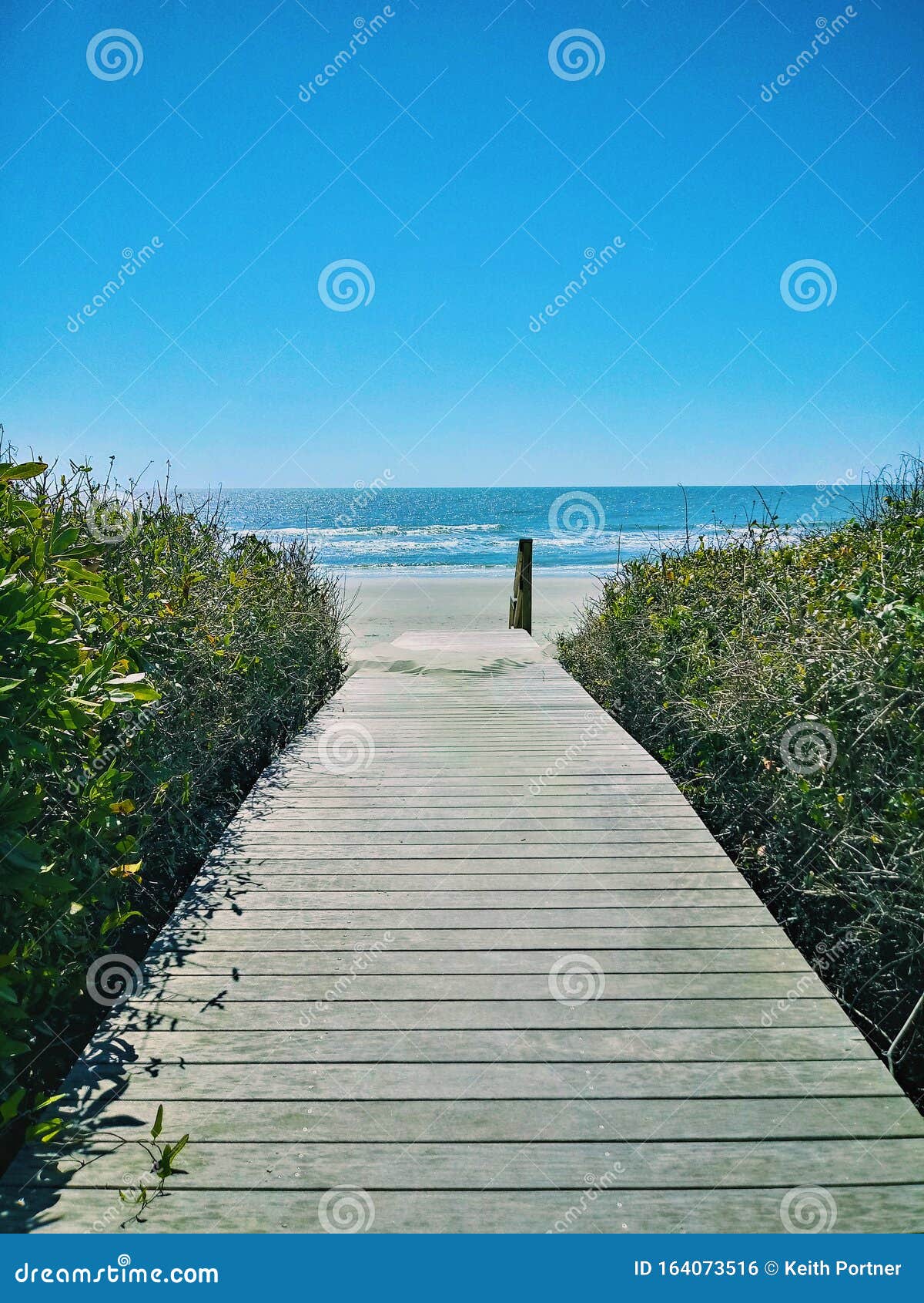 Boardwalk to the Beach stock photo. Image of leads, boardwalk - 164073516