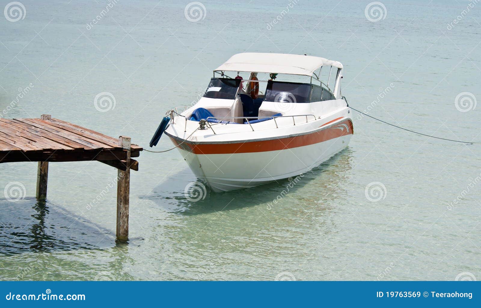 Boat stock image. Image of drive, horizon, speed, private - 19763569