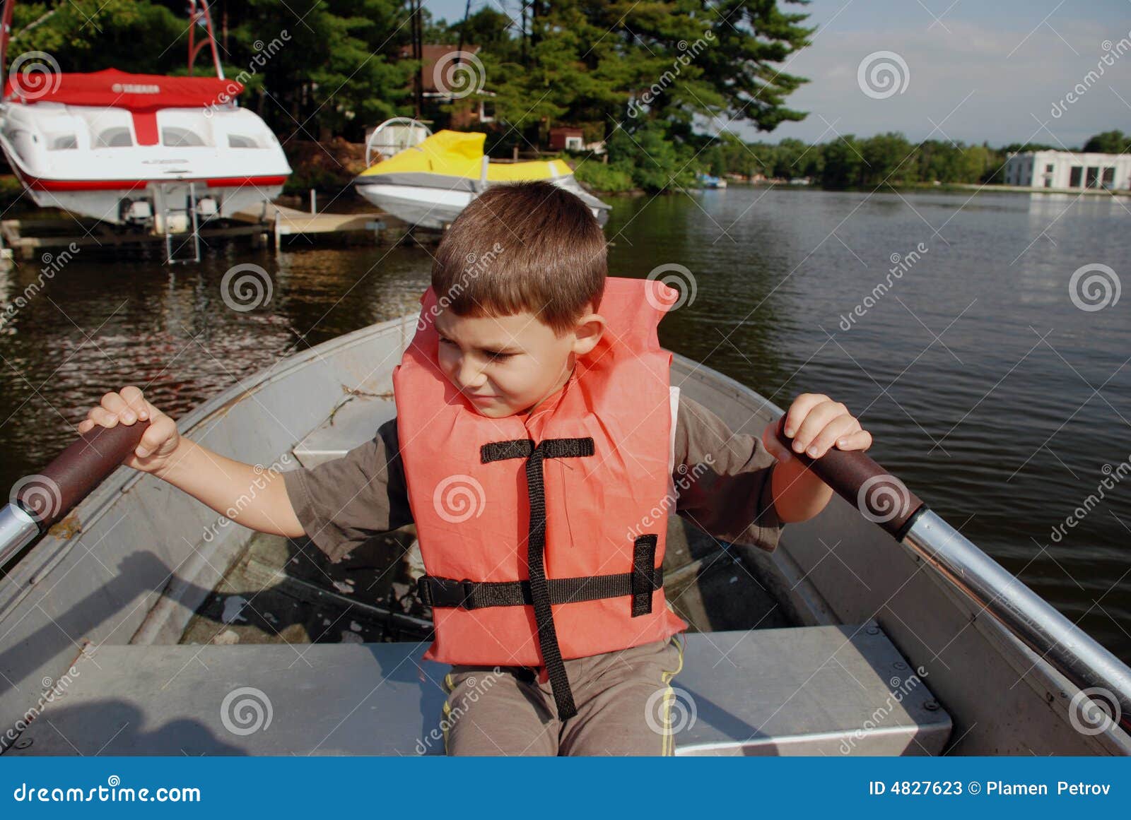 Kid Paddle Row Boat Stock Photos - Free & Royalty-Free Stock Photos ...