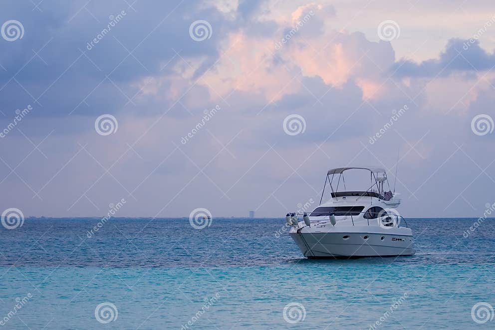 Boat stock photo. Image of caribbean, vacation, boat, clouds - 5529004