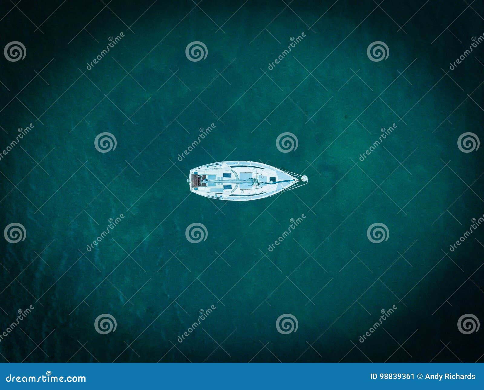 Boat from above stock image. Image of nautical, aerialphotography ...