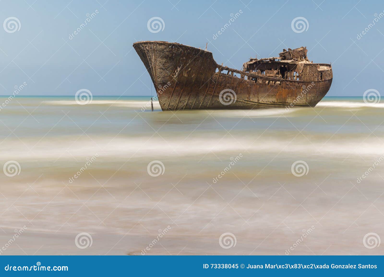Boat aground. stock image. Image of aground, shore, blue - 73338045