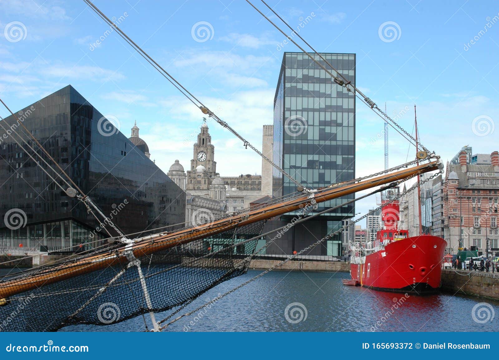 Boat at Albert Dock in Liverpool, Lancashire, England Editorial ...
